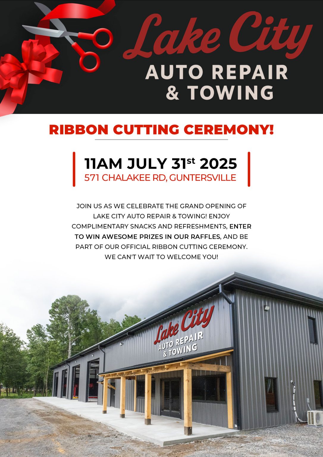 Lake City Auto & Towing Ribbon Cutting & Grand Opening - Lake ...