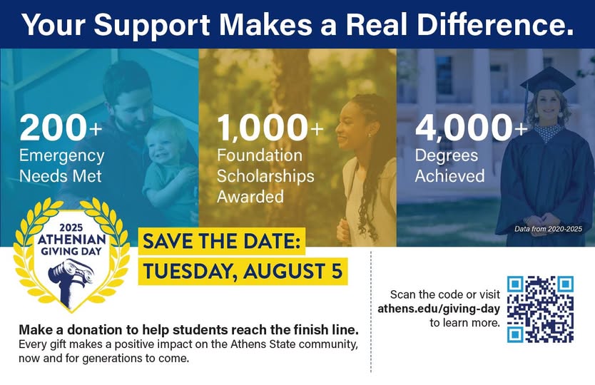 Athenian Giving Day - Athens State University - Lake Guntersville Chamber