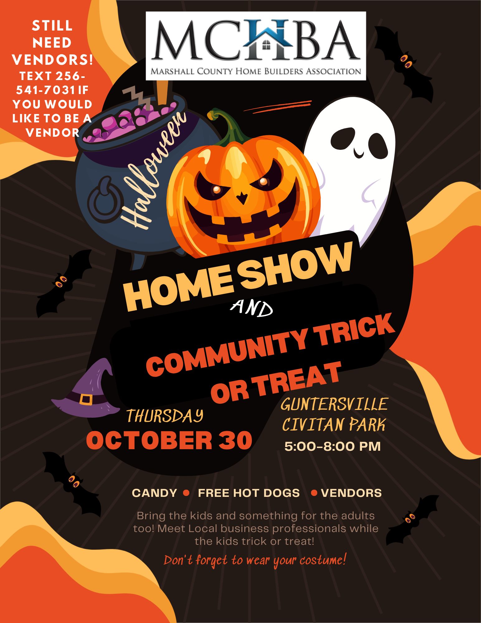 Halloween Vendor Show - Marshall County Home Builders Association ...