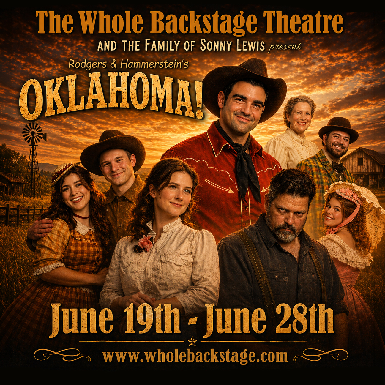 Oklahoma! The Musical - The Whole Backstage Theatre - Lake Guntersville ...